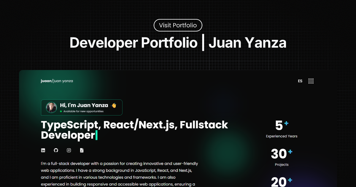 Juan Yanza — Software Engineer & Full-Stack Developer